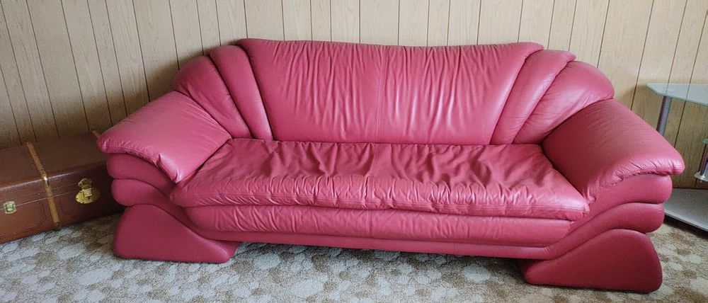 Leder Sofa 3er und 2er, Preis zusammen mit Artnr: 1238937012 | Kaufen auf Ricardo
