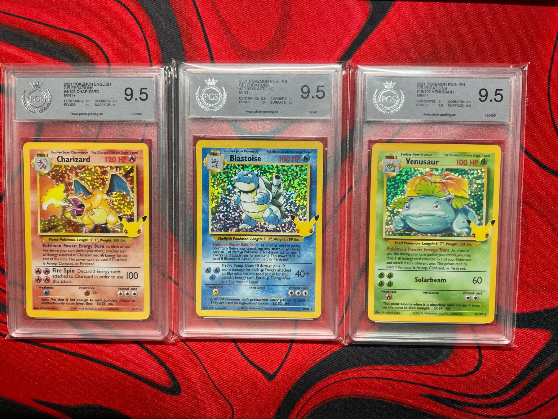 Pokemon Celebrations Base Set Trio, alle 9.5 PGS! (Neu und ...