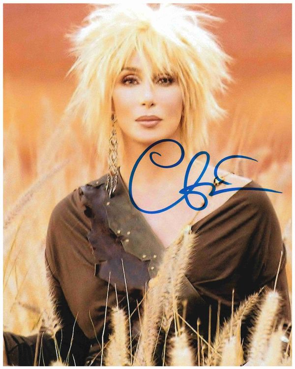 CHER - Grossfoto (20 x 25 cm) handsigniert mit COA (Gebraucht) in ...