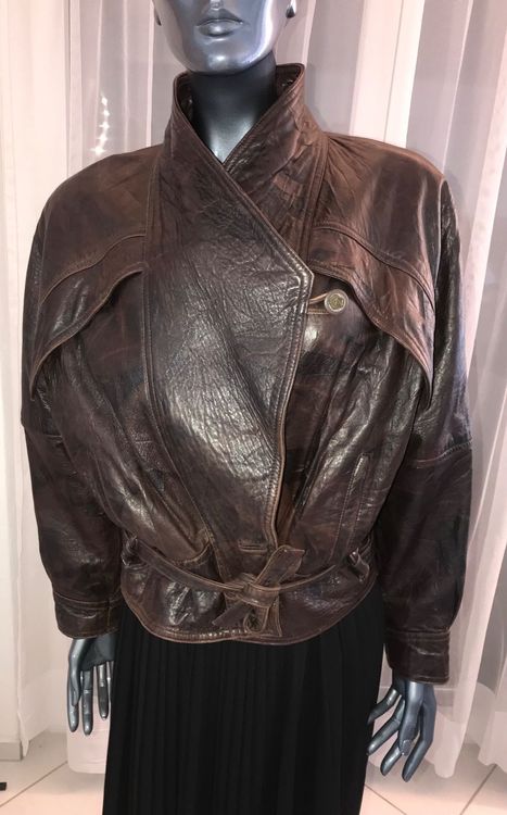 ERREDOS LEDER JACKE GR. M oversized | Kaufen auf Ricardo