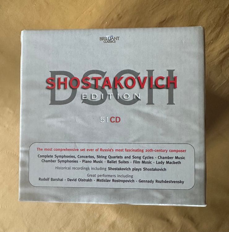 Shostakovich Edition, Musiksammlung 51 CD's | Kaufen auf Ricardo Shostakovich Edition, Musiksammlung 51 CD's | Kaufen auf Ricardo