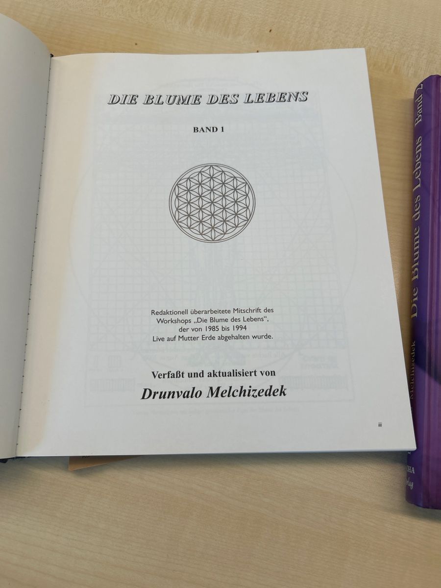 "Die Blume des Lebens" von Drunvalo Melchizedek, Band 1+2 (Gebraucht ...