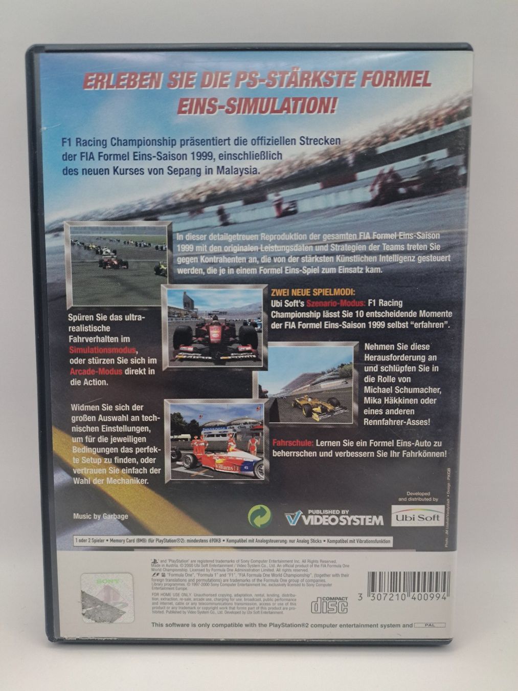 F1 Racing Championship (Playstation 2/PS2) (Gebraucht) in Balgach für ...
