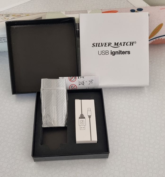 Neues USB Feuerzeug Silver Match (Neu und originalverpackt) in Oftringen für CHF 5 – mit ...