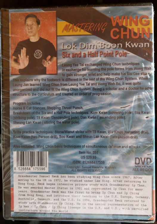Wing Chun Kung Fu, Lok Dim Boon Kwan, Lern-DVD (Neu und originalverpackt) in für CHF 22 – mit ...