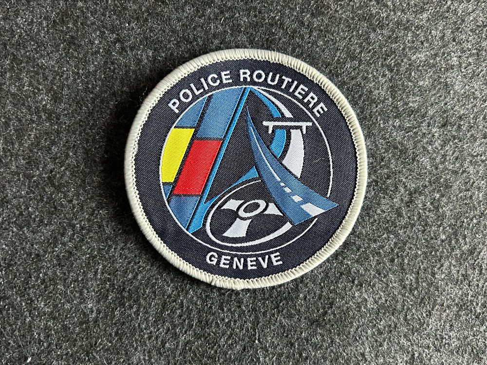 Patch, Police Genève, Police Routiere, gewoben (Gebraucht) in Berikon ...