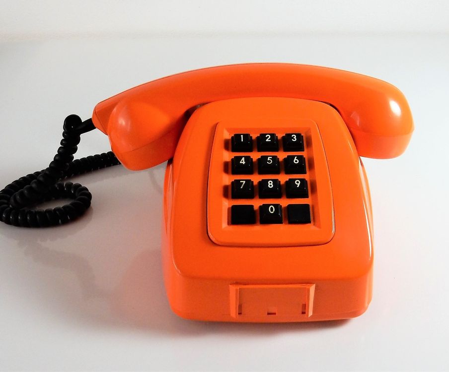 Autophon Tastenwahl - Telefon, Modell 70, orange von 1982 (Gebraucht ...