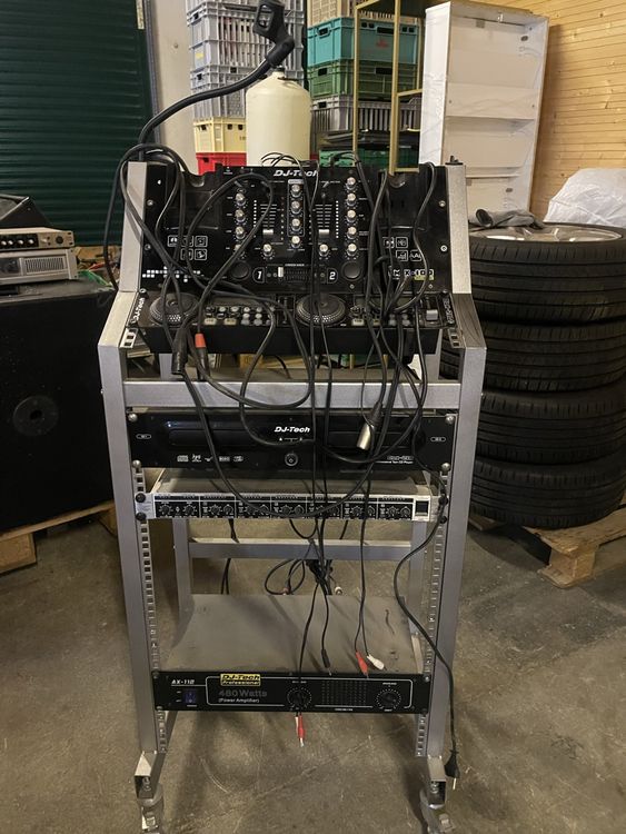 DJ-Tech Rack-System – Komplettanlage mit Mixer, CD-Player & (Gebraucht ...