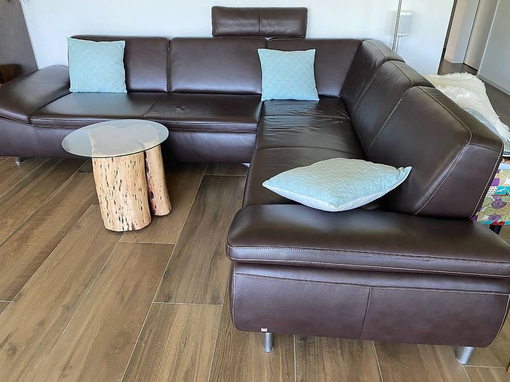 Echtleder Couch (Gebraucht) in Reinach BL für CHF 575 – nur Abholung auf Ricardo kaufen