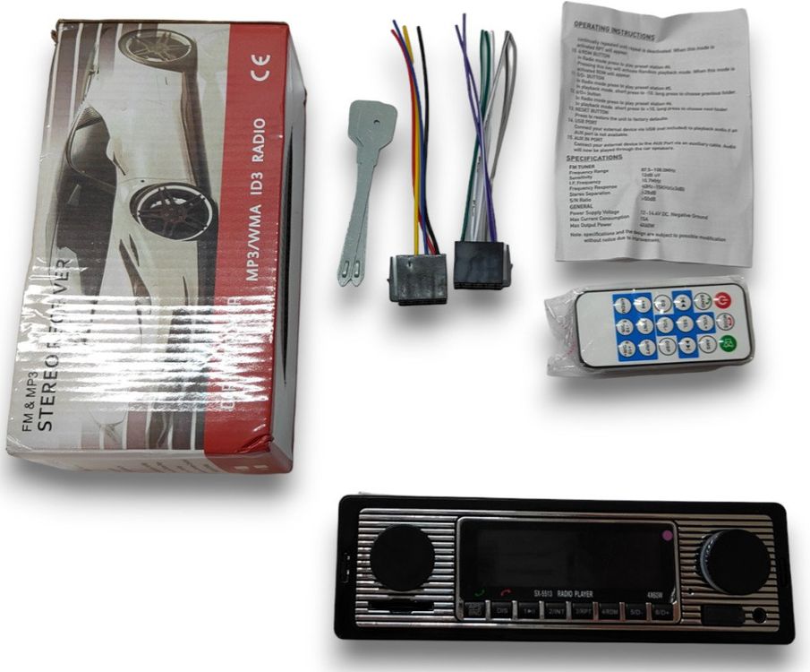 Old-school - Autoradio 1DIN - SX-5513 - Bluetooth, USB, AUX | Kaufen ...