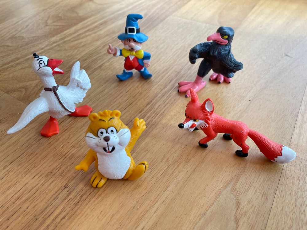 5x Nils Holgerson Comic Figur Comicfigur 1981 Schleich (Gebraucht) in ...