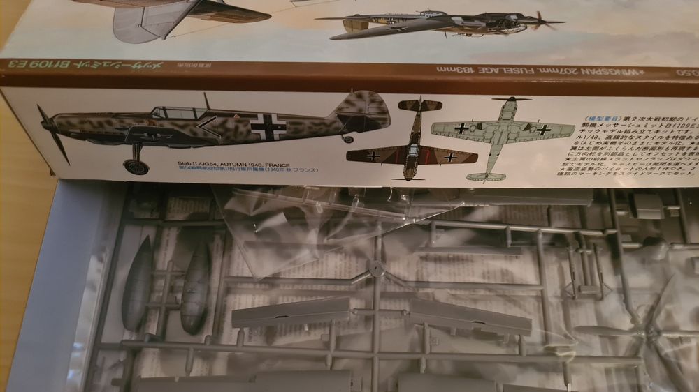 1:48 Messerschmitt Bf 109 E-3 mit Zubehör - Tamiya 61050 | Kaufen auf Ricardo