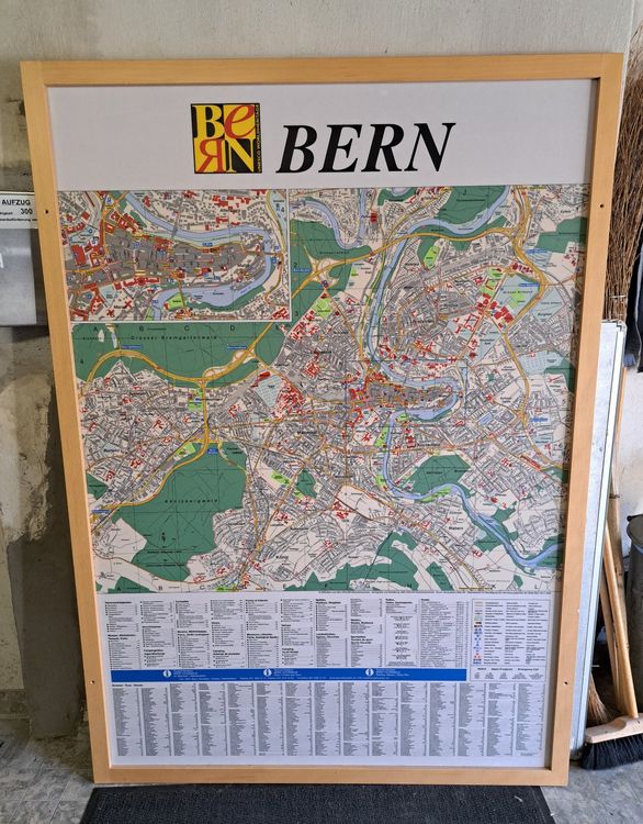 Bern: Bus und Tram Netz Plan / Übersicht (Gebraucht) in Bern für CHF 30 ...