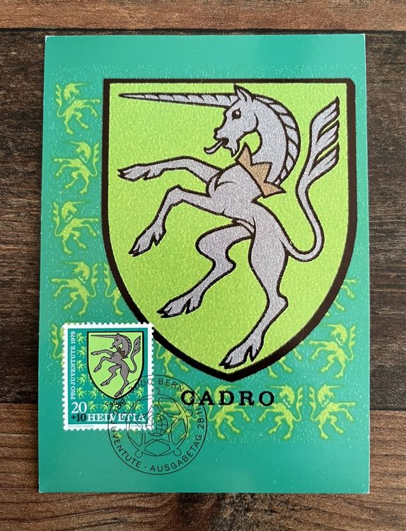 Sammlerkarte Pro Juventute 1978 'Cadro' | Kaufen auf Ricardo