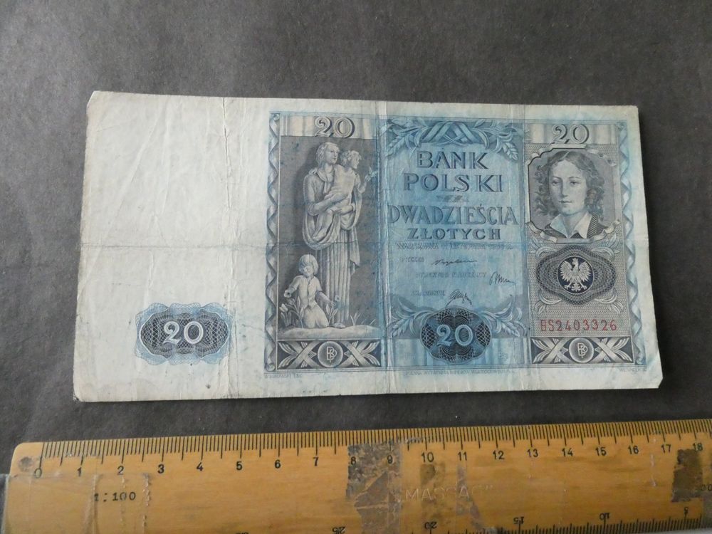 Polen 1936, 20 Zlotych (Gebraucht) in Hinterforst für CHF 2 – mit Lieferung auf Ricardo kaufen