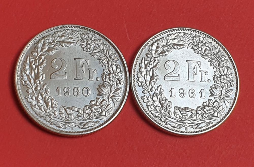 2 Franken 1960 und 1961 „Silber“ | Kaufen auf Ricardo