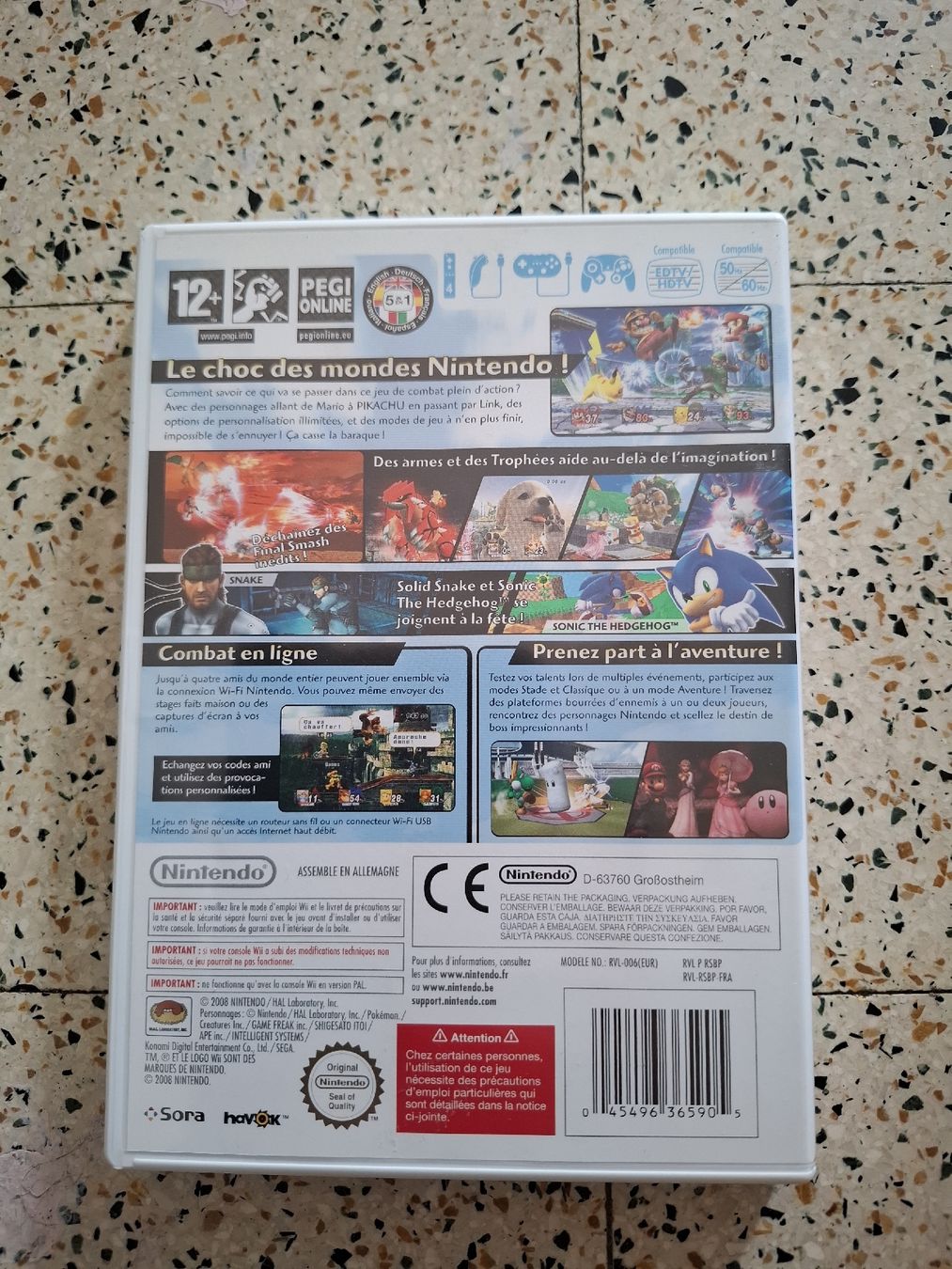Super Smash Bros Brawl Nintendo Wii Édition Origine Complet (Gebraucht ...