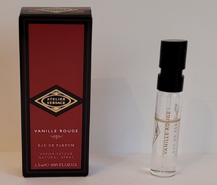 Atelier Versace Vanille Rouge 1,5ml Probe Muster Ed Parfum (Neu (gemäss ...