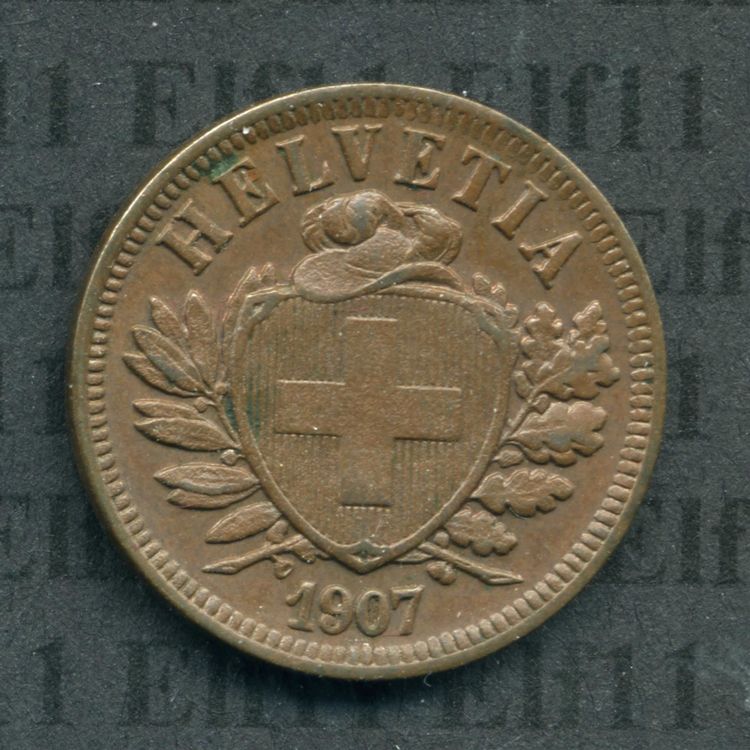 CHF___0.02 1907 -stgl 2 Rappen (Neu (gemäss Beschreibung)) in Widnau für CHF 35 – mit Lieferung ...
