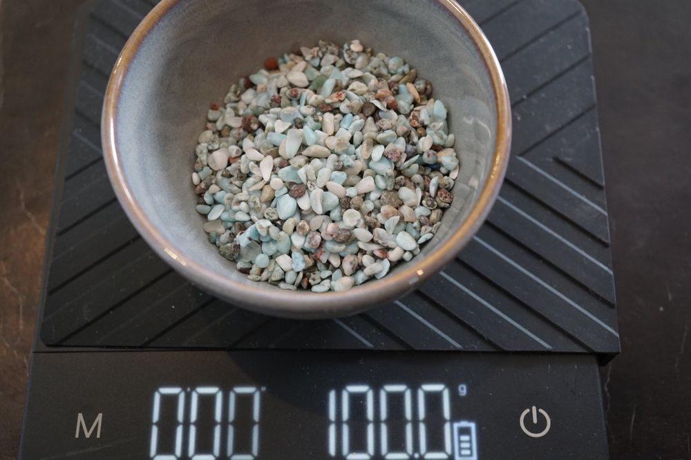 Larimar /Wassersteine 100g pro gebot TOPSTONE | Kaufen auf Ricardo