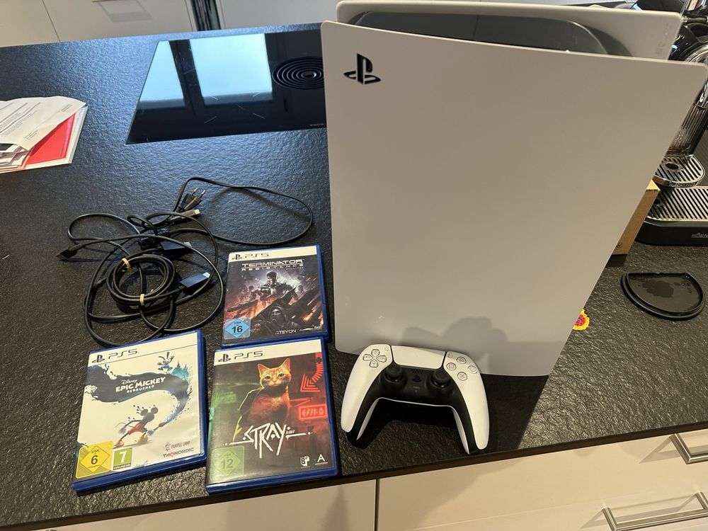 PS 5 Disc Konsole mit 2Tb Speicher und 3 Spielen (Gebraucht) in ...