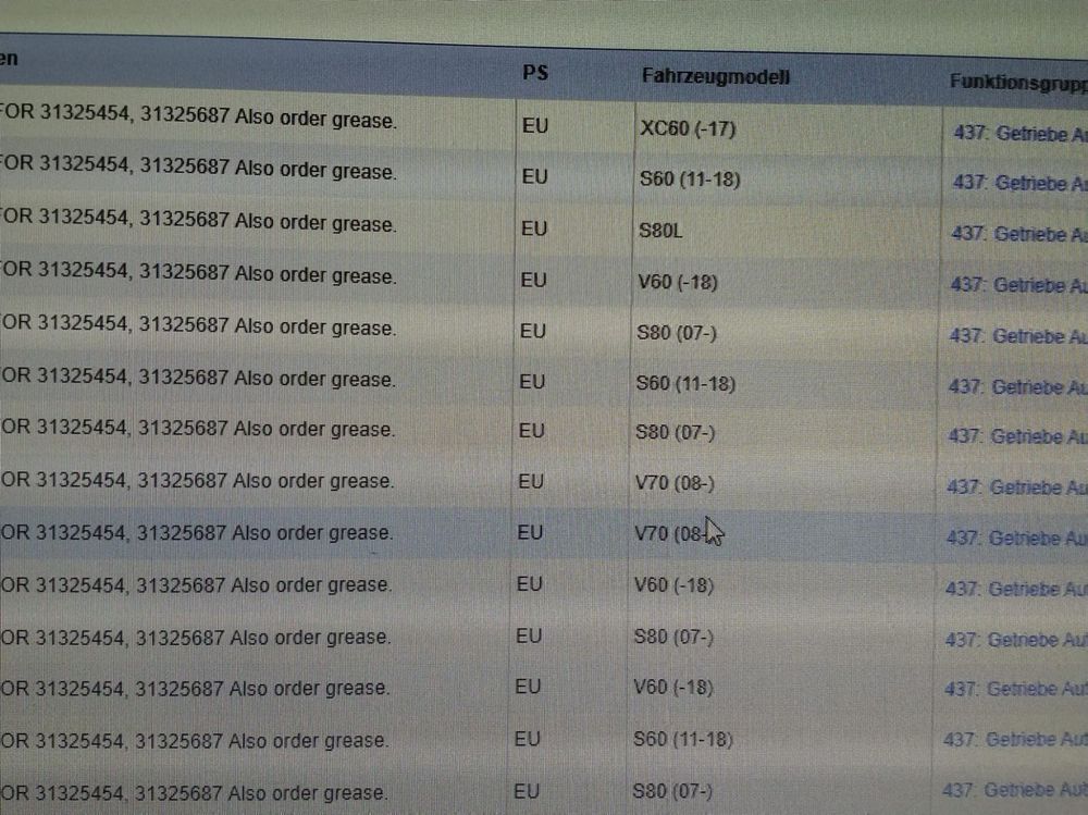 DSG Kit Volvo diverse Modelle (Neu (gemäss Beschreibung)) in Bützberg ...