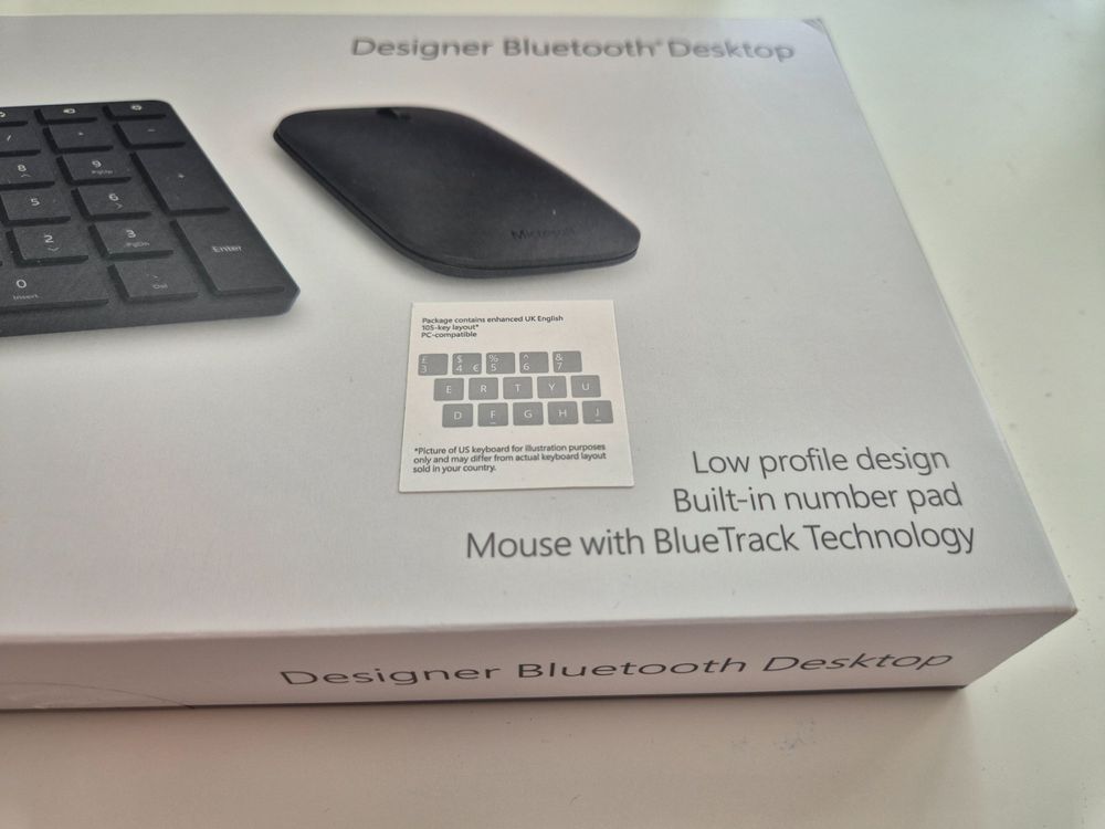 Microsoft Designer Bluetooth Tastatur & Maus – NEU (Neu und ...