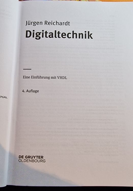 DIGITALTECHNIK: Eine Einführung mit VHDL (Gebraucht) in Winterthur für CHF 1.9 – mit Lieferung ...