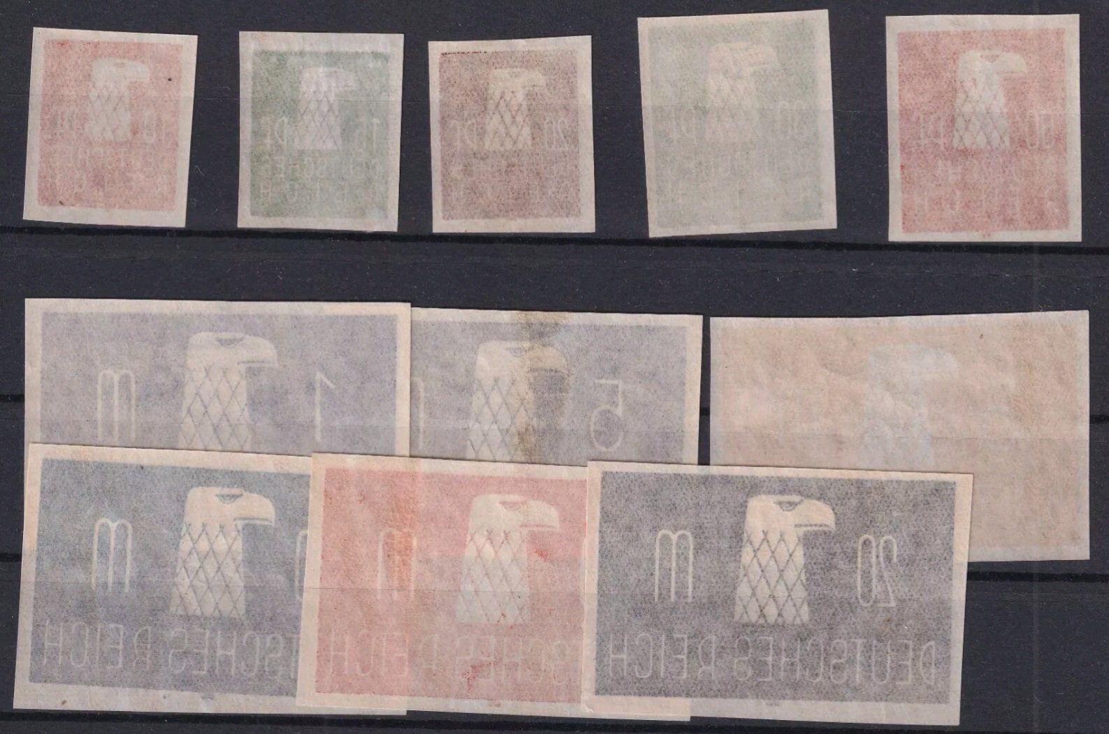 Reich Adler 11 Verschiedene Motive Esay Postfrisch Selten (Gebraucht ...