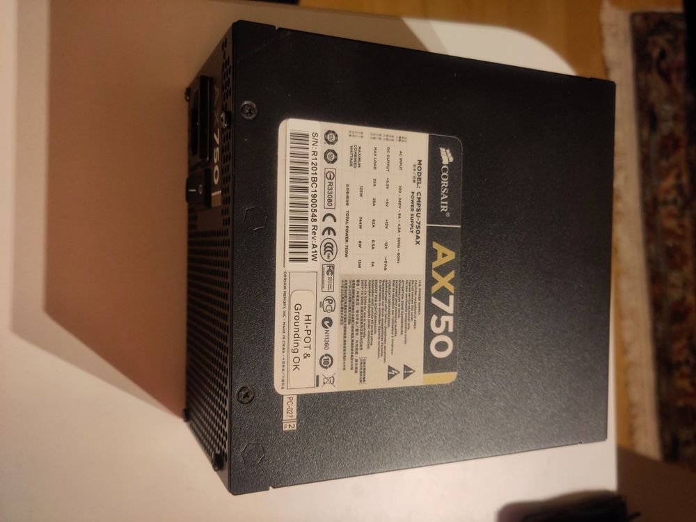 Corsair AX750 Netzteil 750 Watt | Kaufen auf Ricardo
