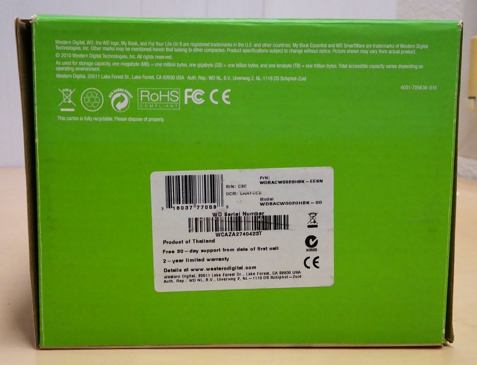 WD My Book Essential Edition 2 TB USB3 (Gebraucht) in Pfäffikon SZ für ...
