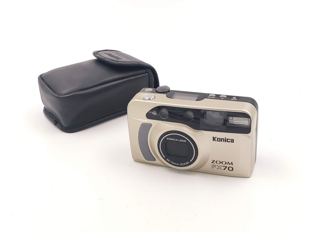 Konica Zoom FX-70 analog, Vintage Kamera mit Tasche Top (Gebraucht) in ...
