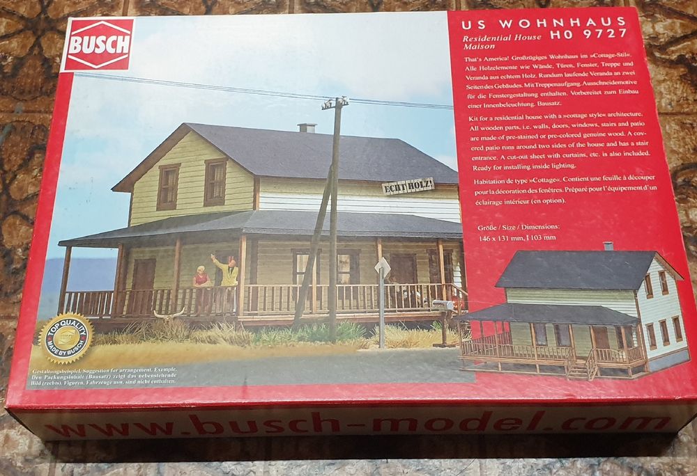 Busch H0 Modellbausatz US Wohnhaus 9727 neuwertig | Kaufen auf Ricardo