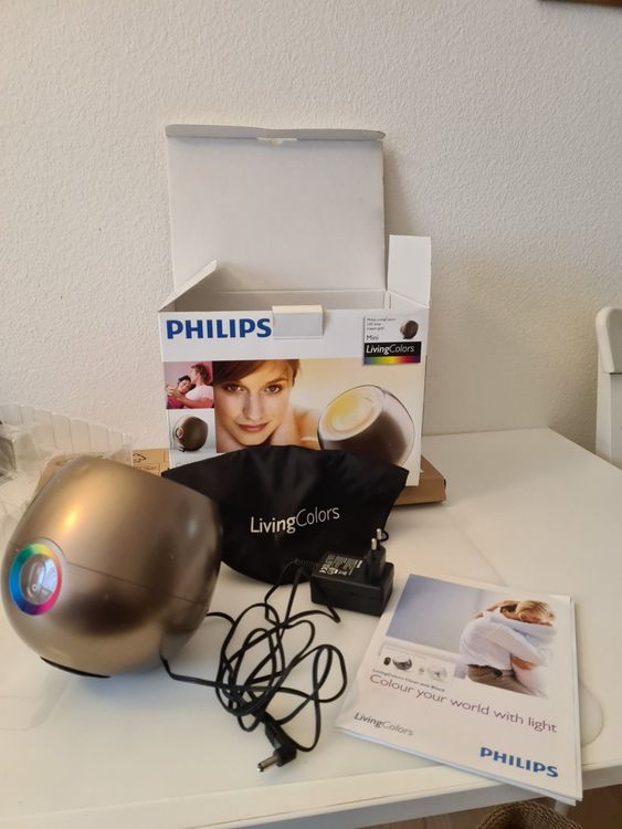 1 Philips Mini Living Colors, LED lamp copper gold/ (Gebraucht) in ...