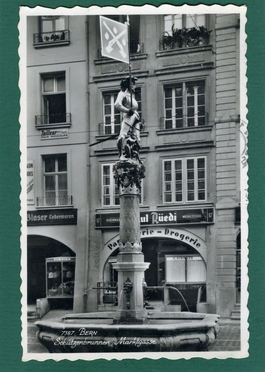 Bern, Schützenbrunnen, Marktgasse, 1953 (Gebraucht) in Sargans für CHF 1 – mit Lieferung auf ...