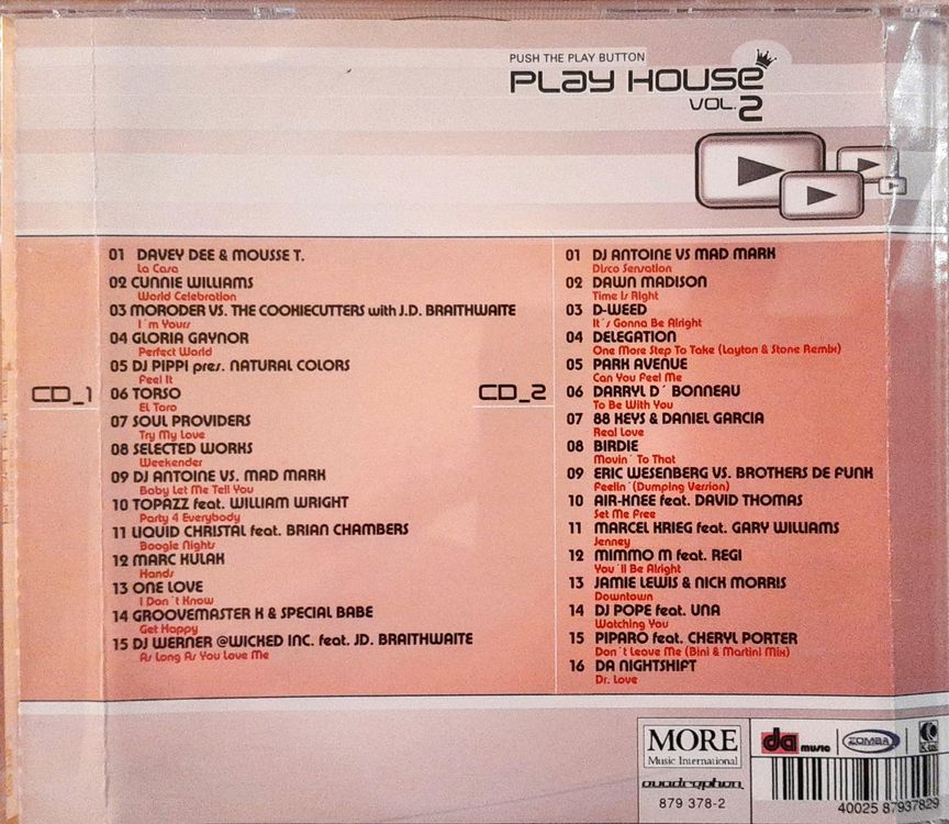PLAY HOUSE VOL. 1, 2 & 3 (3 X 3 CD's) PUSH THE PLAY BUTTON! | Kaufen ...