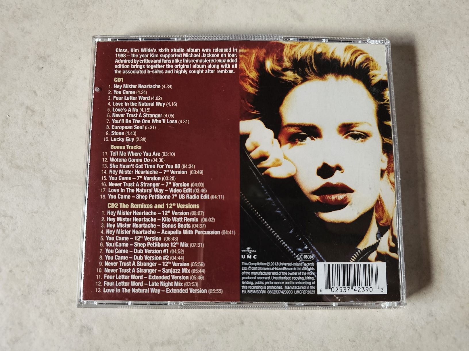 Kim Wilde - Close / 2 CD Remastered Expanded Edition (Gebraucht) in ...