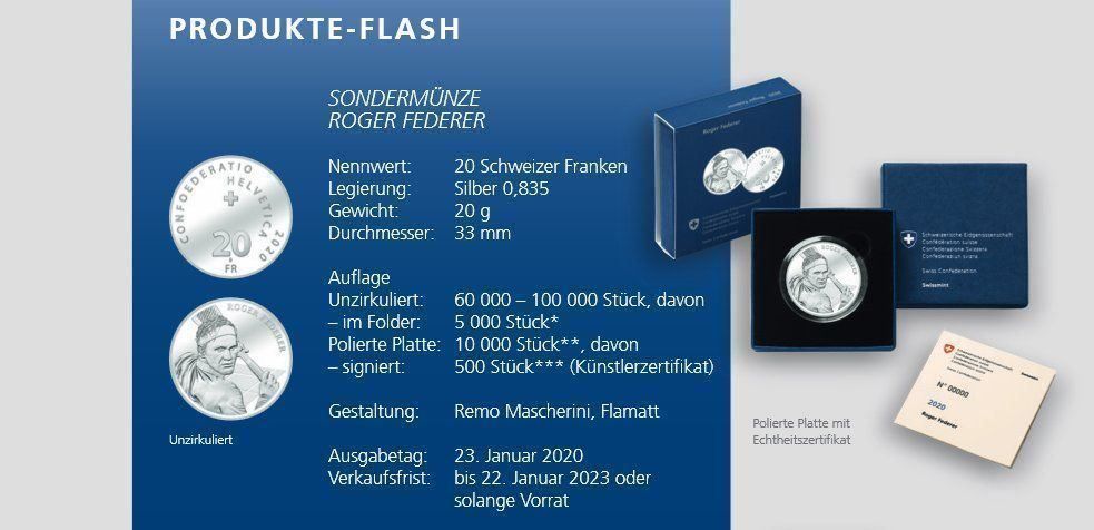 Roger Federer polierte Platte / signiert | Kaufen auf Ricardo