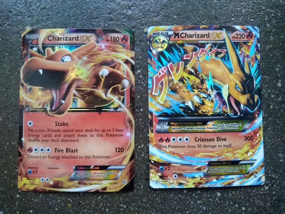 Charizard EX & Mega Charizard EX | Kaufen auf Ricardo