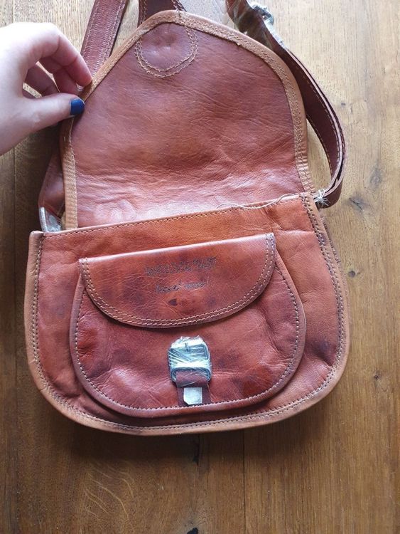 Letzte chance! NEU! Echt Leder Tasche mit Spruch Gravur | Kaufen auf ...