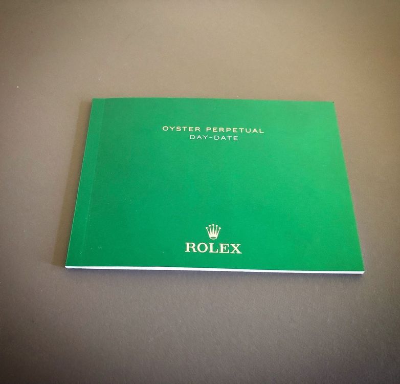 Rolex Booklet für Ihre Rolex Day-Dayte | Kaufen auf Ricardo