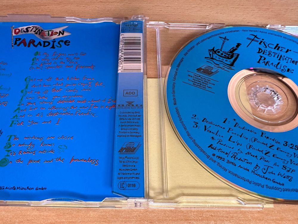 Fischer-Z – Destination Paradise - Maxi CD (Gebraucht) in Rikon im ...
