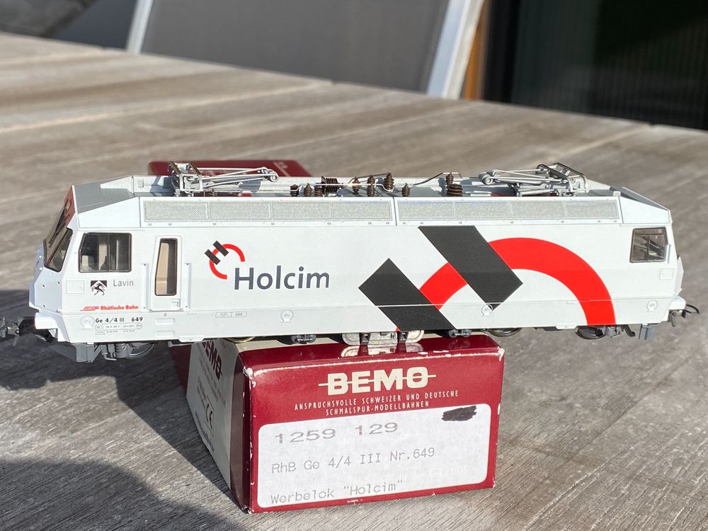 RhB H0m Bemo Ge 4/4 III 649 Lavin Holcim ESU LokSound V5 (Gebraucht) in ...