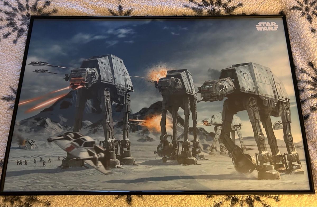 Star Wars AT-AT Schlacht Poster, gerahmt, Top Zustand! (Gebraucht) in ...