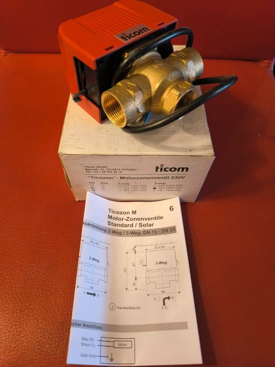 Motorzonenventil Umschaltventil Neu Restposten TICOM (Gebraucht) in Wangen bei Olten für CHF 120 ...