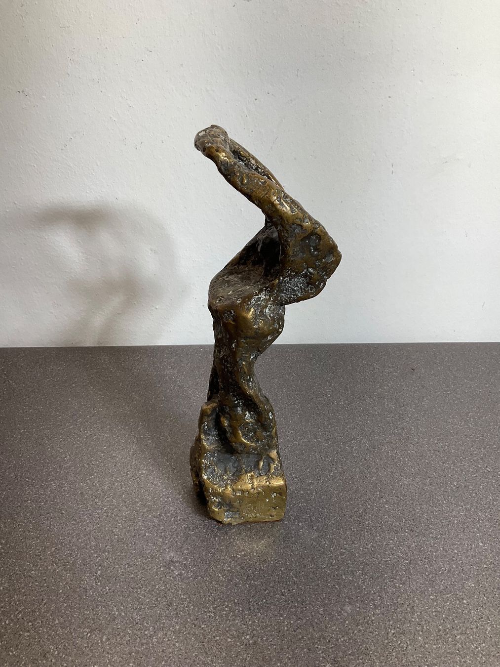Sculpture bronze abstraite, Art Brut, fondeur Blanchet (Gebraucht) in ...