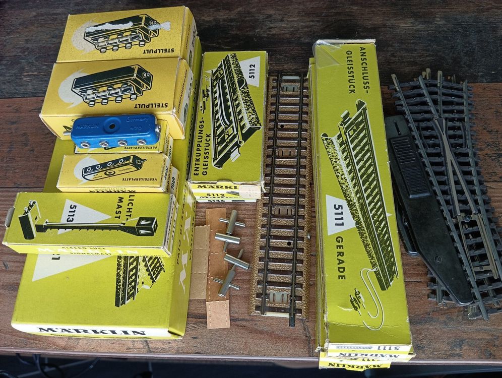 Märklin H0 Gleis 5111 5146 5122 2164L 2164R 5113 7069 7072 (Gebraucht ...