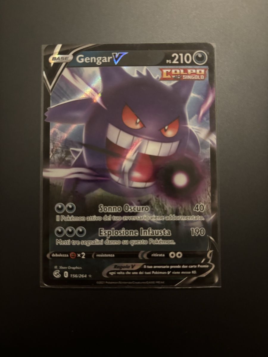 Gengar V - Colpo singolo - Pokemon - Rara - Ottime cond. (Nuovo ...