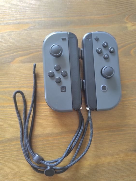 Original Nintendo Switch Joy-Con grau + Handgelenkschlaufen (Gebraucht ...