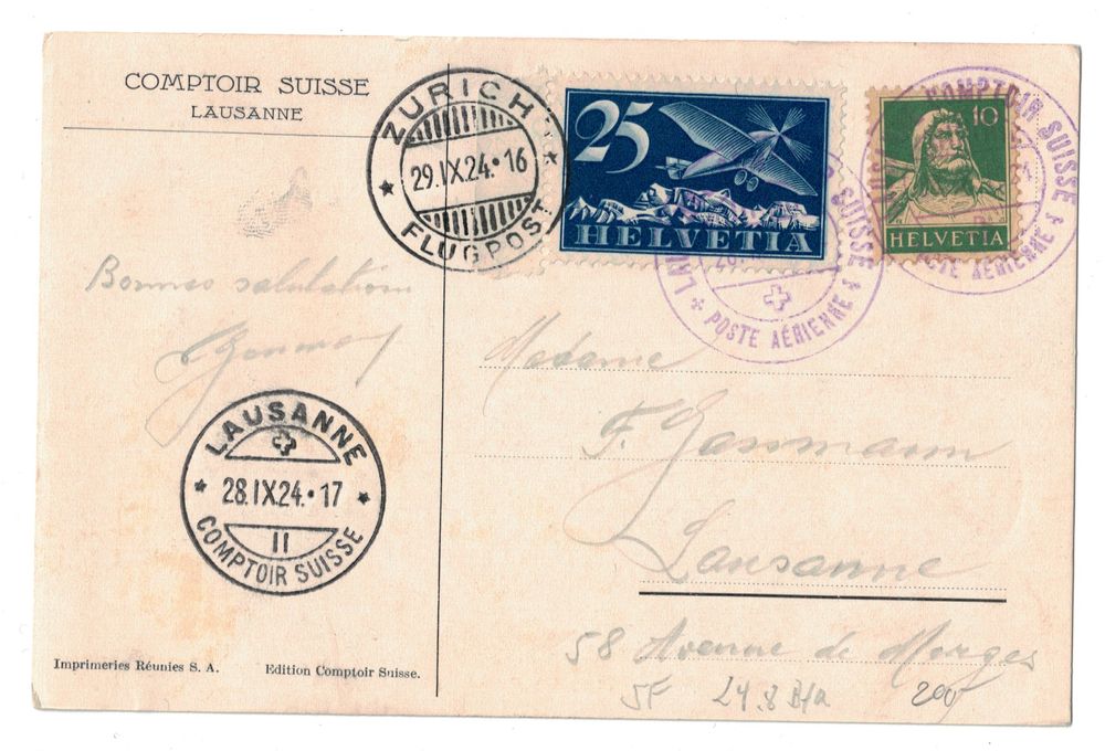 FP SF 24.8 Bfa AK 1924 K 200.- (Gebraucht) in Bern 14 für CHF 22 – mit ...